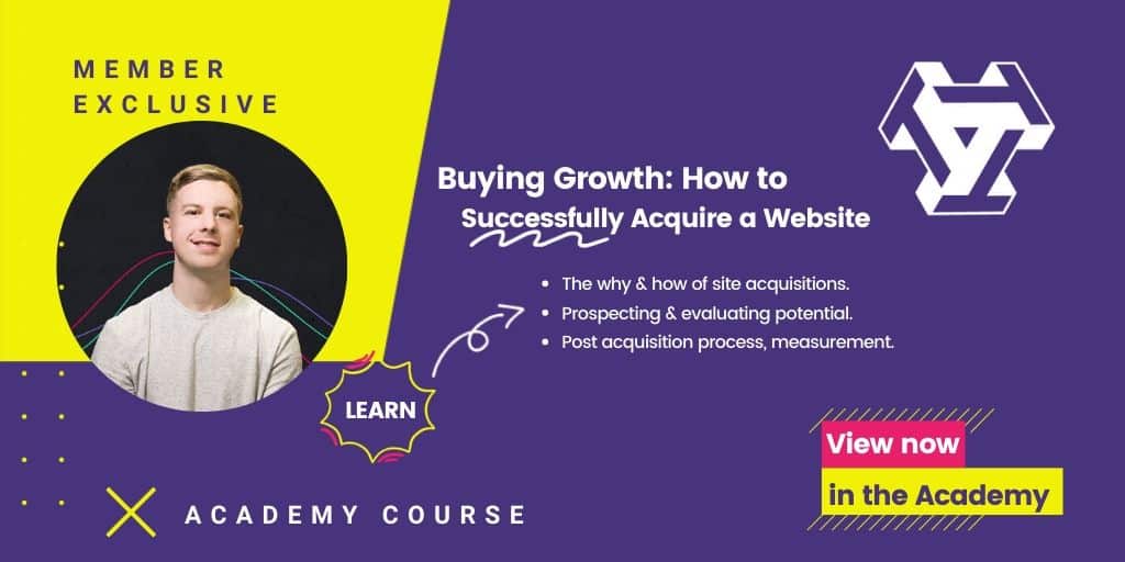 Learn: How to Successfully Acquire a Website (Course) - Traffic Think Tank