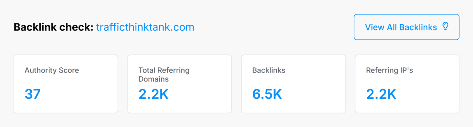Free Backlink Checker (Any Website or URL)